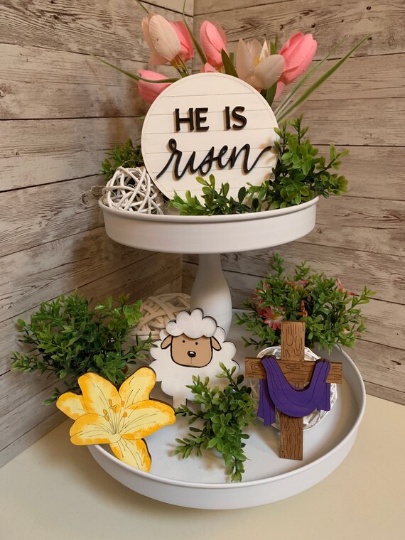 Easter Tier Tray Easter DIY Set | Etsy