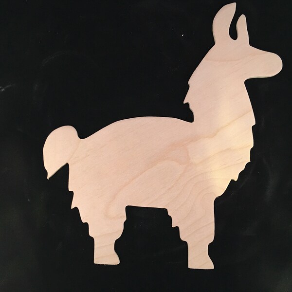 Llama Wood Cutout - Etsy
