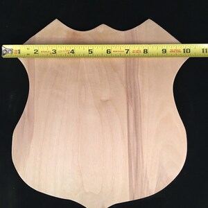 Police Shield Cut Out, Police Badge Wood Blank, Police Badge Blank ...