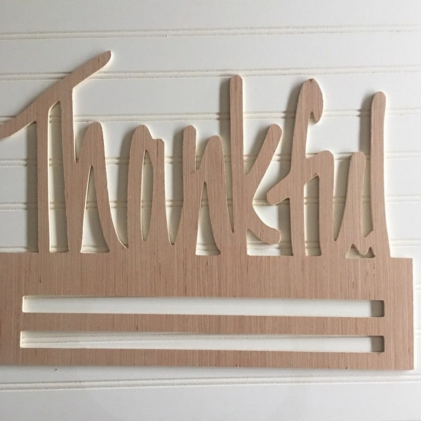 Thankful Wood Sign - Etsy