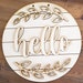Hello Wreath Sign - Etsy
