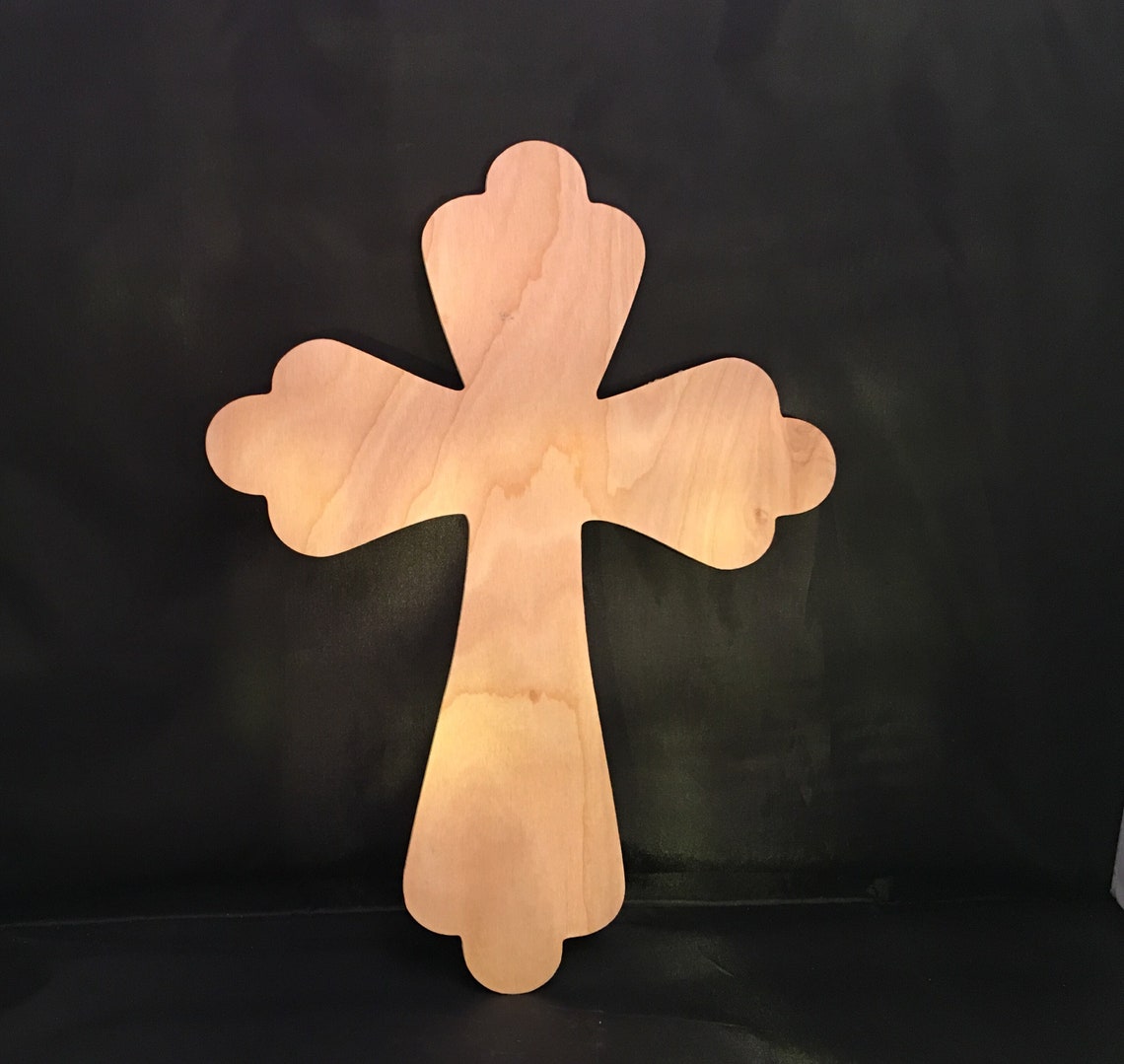 Cross Cutout Cross Wood Blank Cross Wood Cutout Wood - Etsy