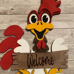 Chicken Blank, Welcome Sign, Funny Chic, Farmhouse, Cluck, Wreath Sign ...