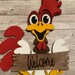 Chicken Blank, Welcome Sign, Funny Chic, Farmhouse, Cluck, Wreath Sign ...