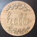 Hello Wreath Sign - Etsy