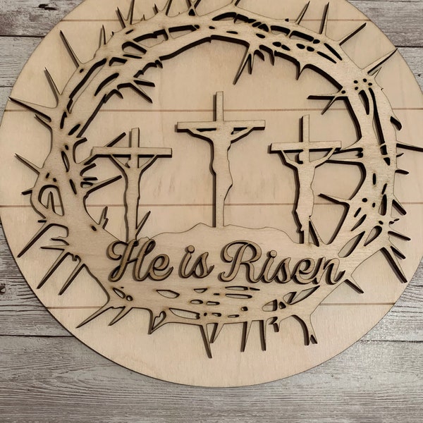 He is Risen Sign - Etsy