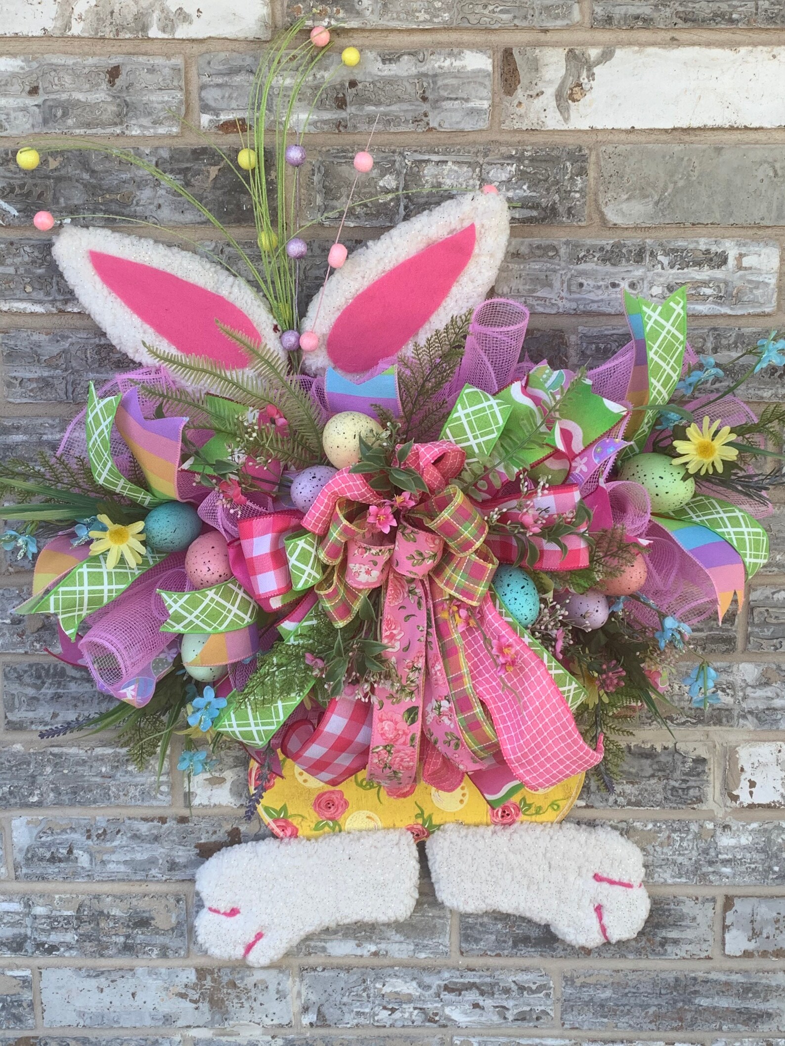 Rabbit Rail Rabbit Leg Rail Easter Door Hanger Spring Door | Etsy