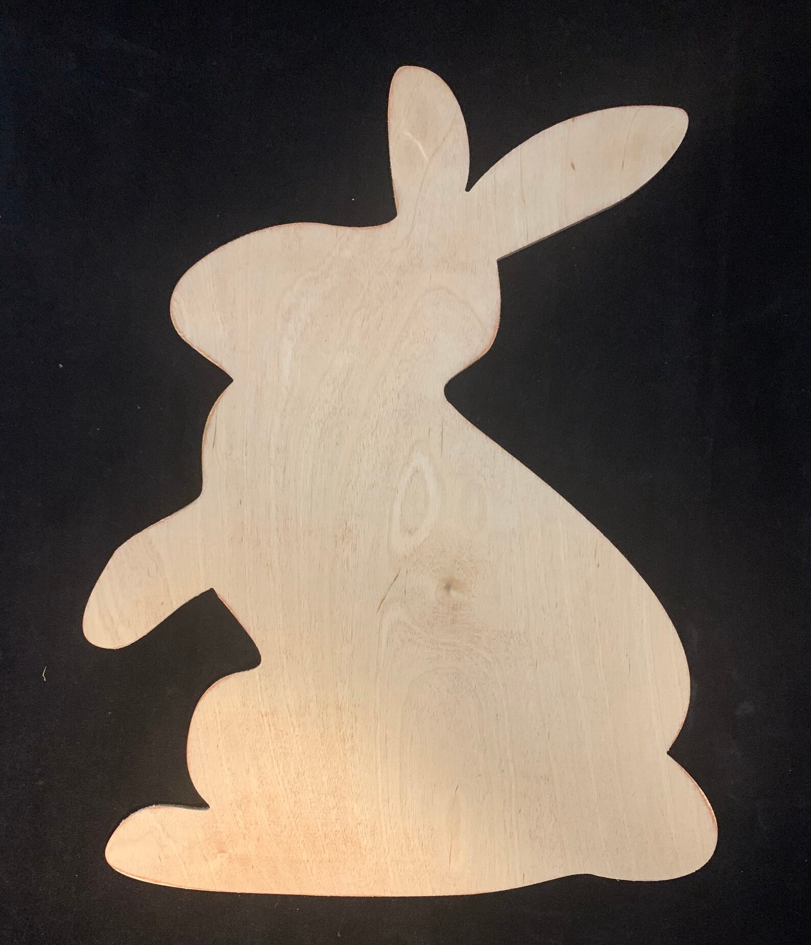 Rabbit Door Hanger Wood Blank Bunny Cutout Bunny Wood - Etsy