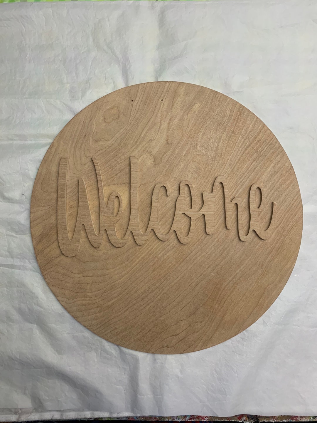 Farm House Round Kit, Round Welcome Sign, Farmhouse Sign, Wood Blank ...
