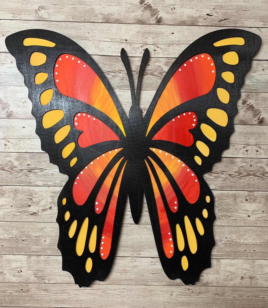 Butterfly Sign, Butterfly Attachment, Summer Attachment, Door Hanger - Etsy