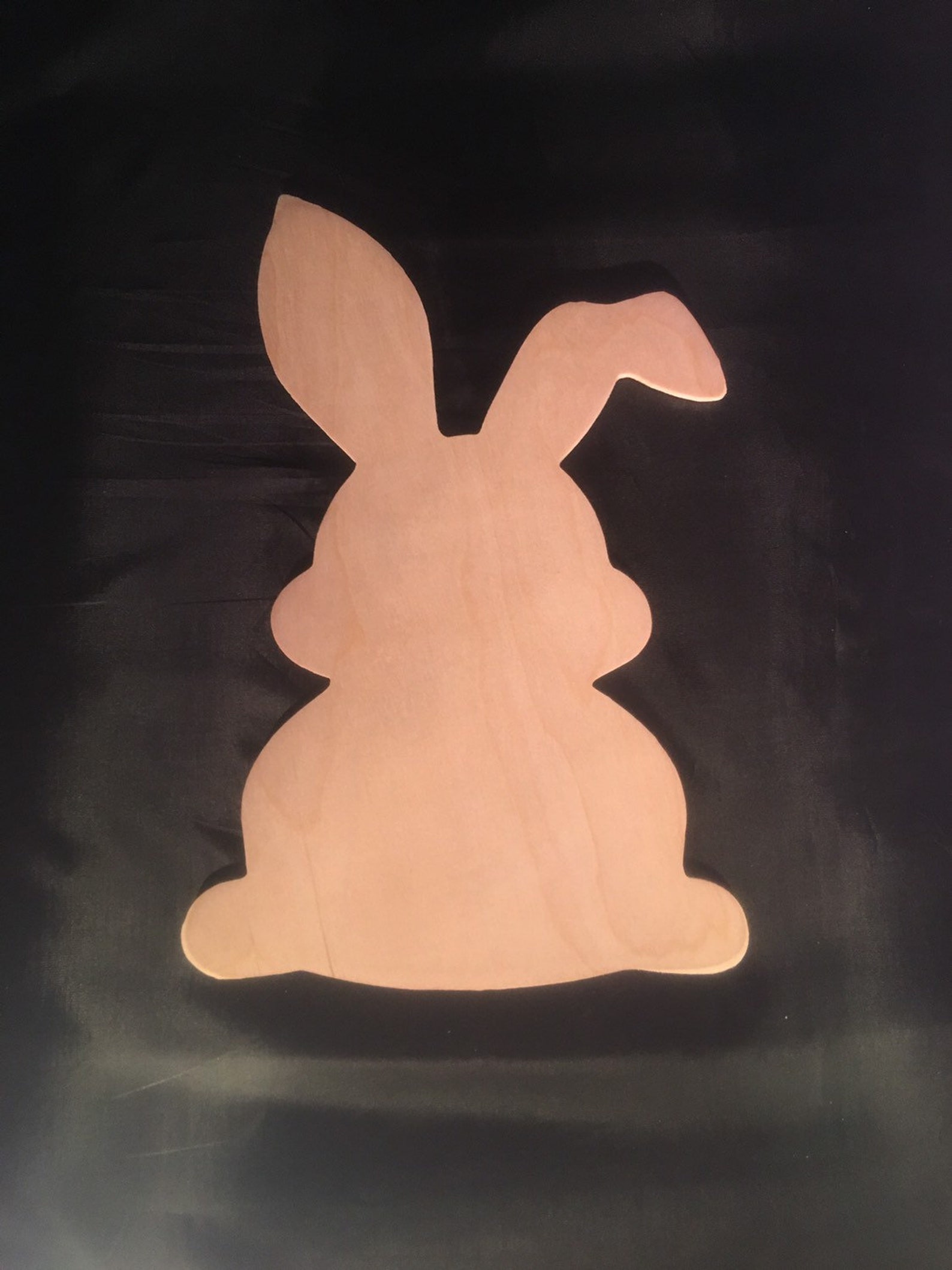 Rabbit Cutout Rabbit Wood Blank Bunny Cutout Bunny Wood - Etsy