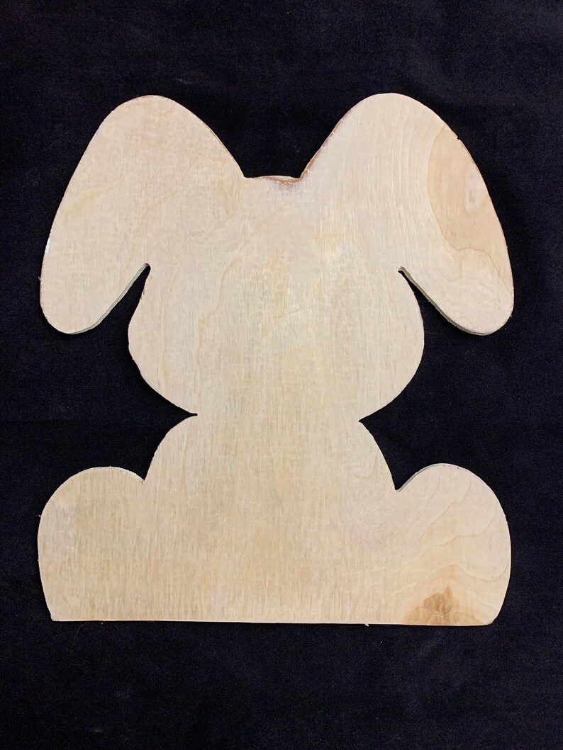 Rabbit Wood Blank Bunny Cutout Bunny Wood Blank Wood | Etsy