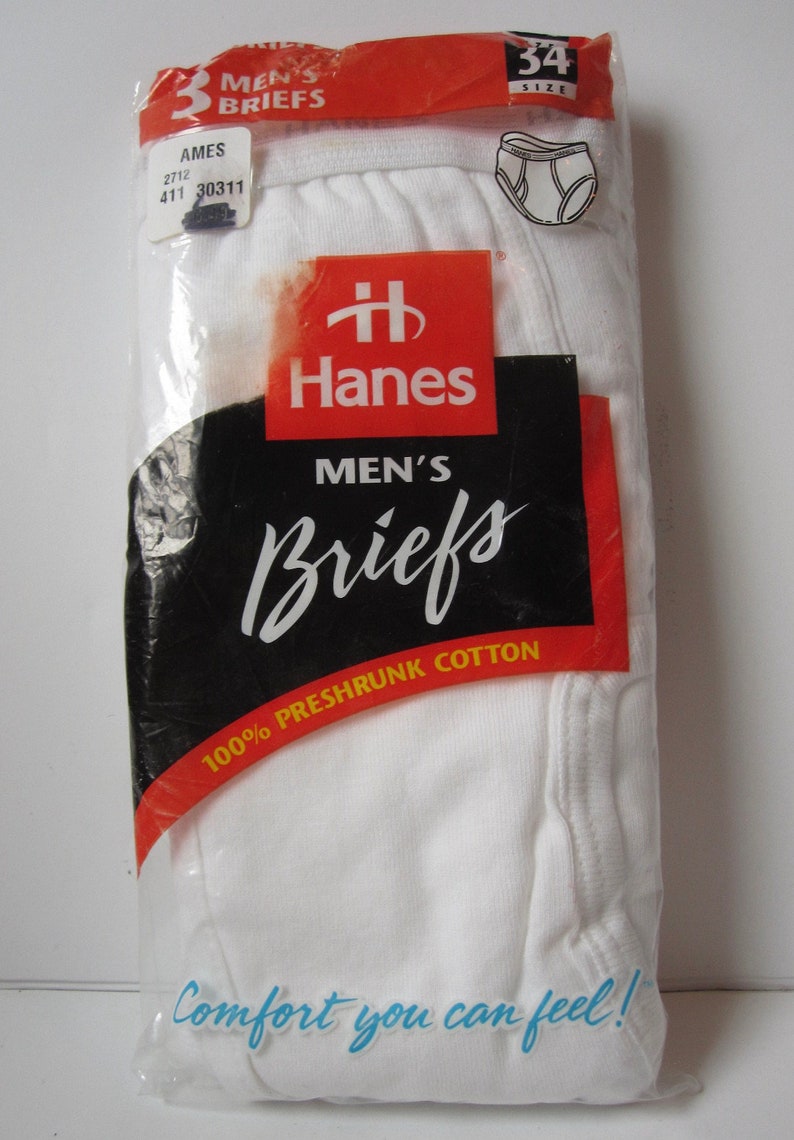 Vtg Hanes Tighty Whities 3 Pack Mens Briefs Size 34 Nos 1997 Etsy