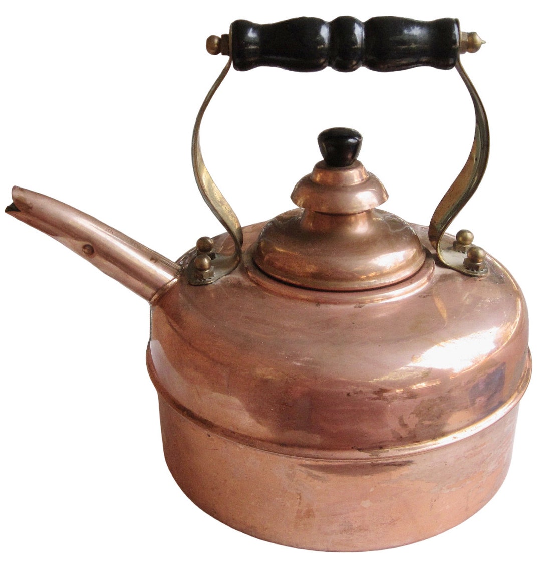 Simplex Solid Copper 8 Cup Teapot Tea Kettle Williams Sonoma Farmhouse ...