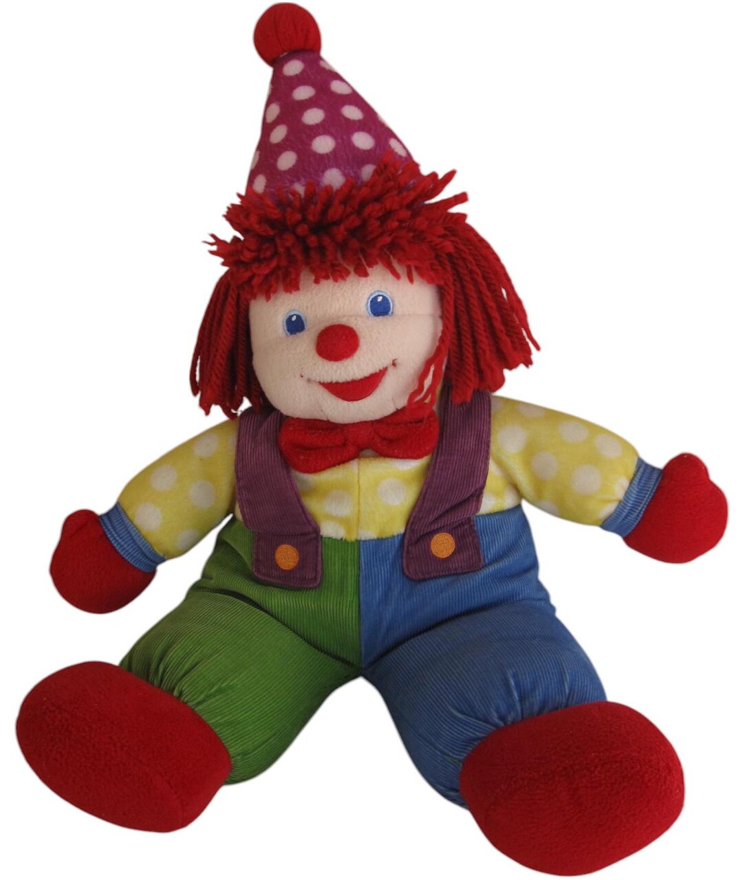 Vintage Y2K Gymboree Bright Gymbo Baby Clown Plush Big 18” Doll Red ...