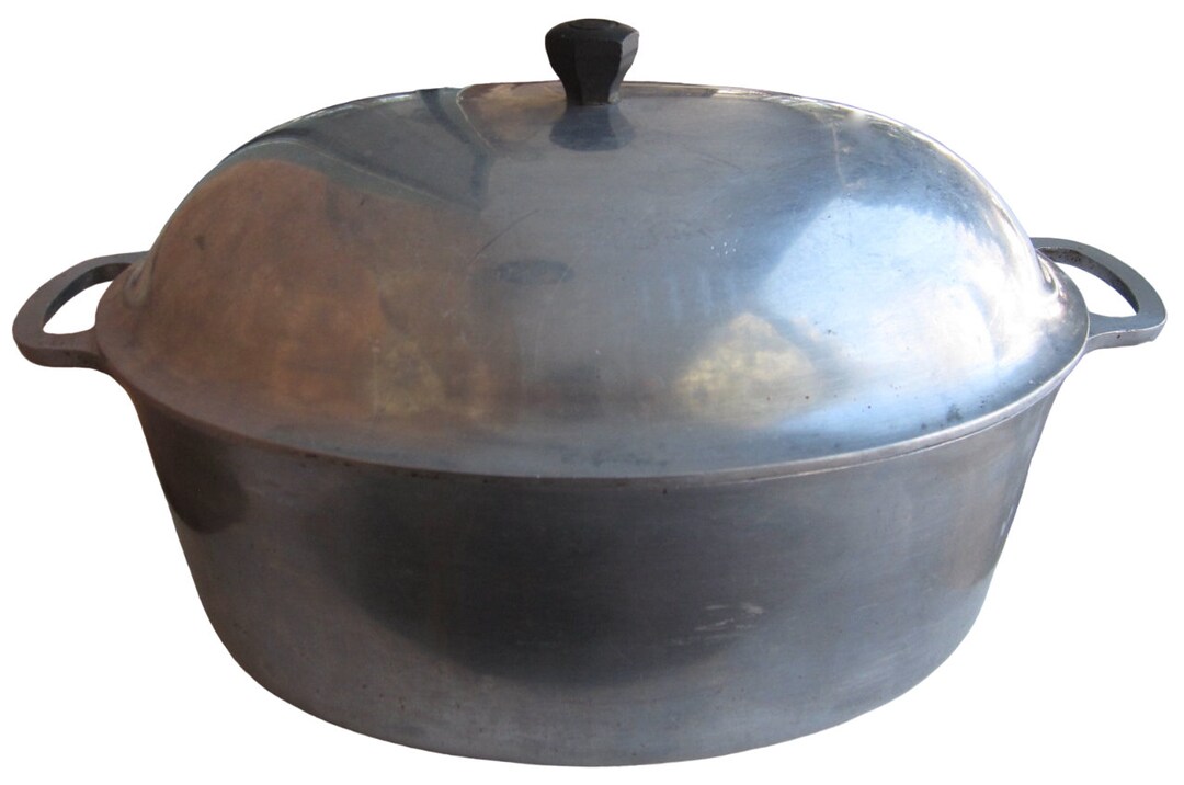 Vintage Household Institute Cast Aluminum Oval Dutch Oven Roaster W Lid ...