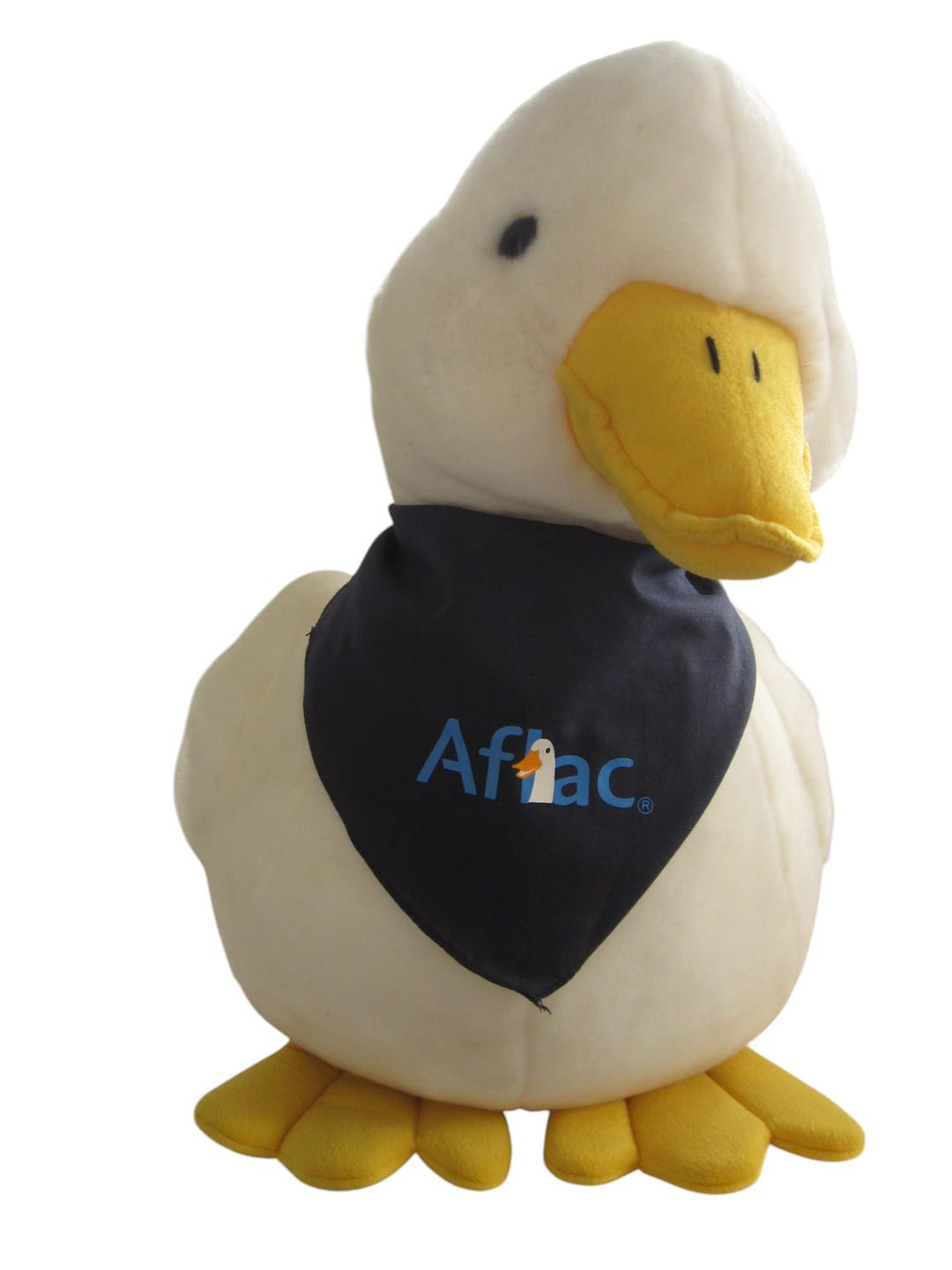 Vintage Talking AFLAC Duck Plush Giant Stuffed Toy W Blue Bandana Jumbo ...