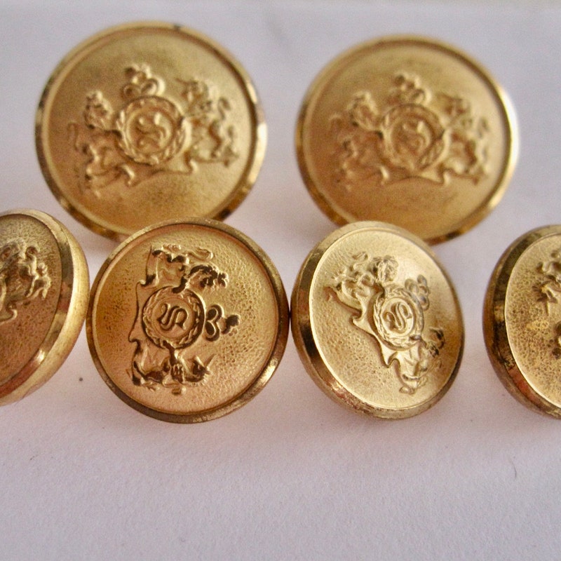 Gold Blazer Buttons - Etsy