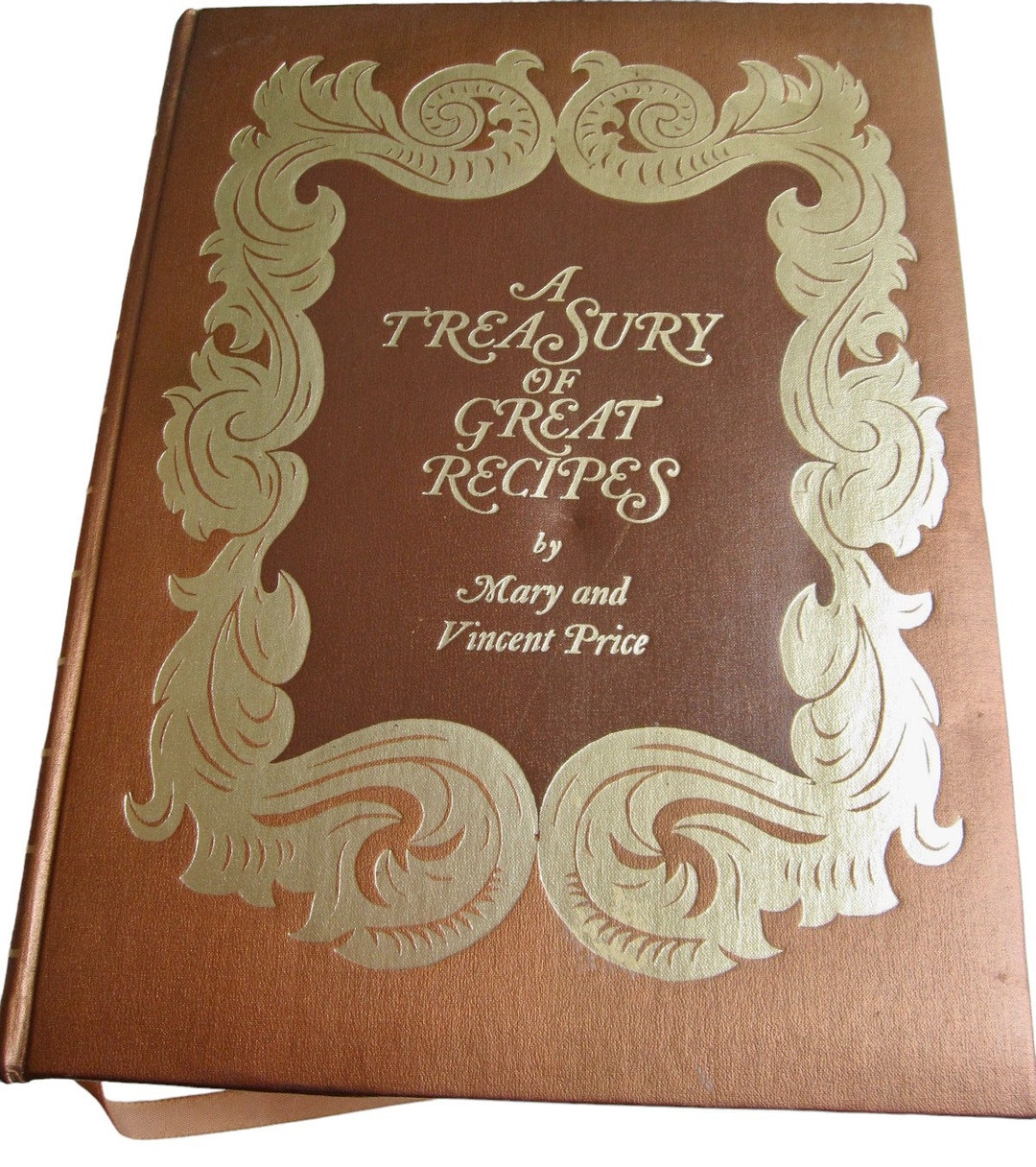 Vincent Price Treasury of Great Recipes Cookbook Gold Padded Cover 1978 ...