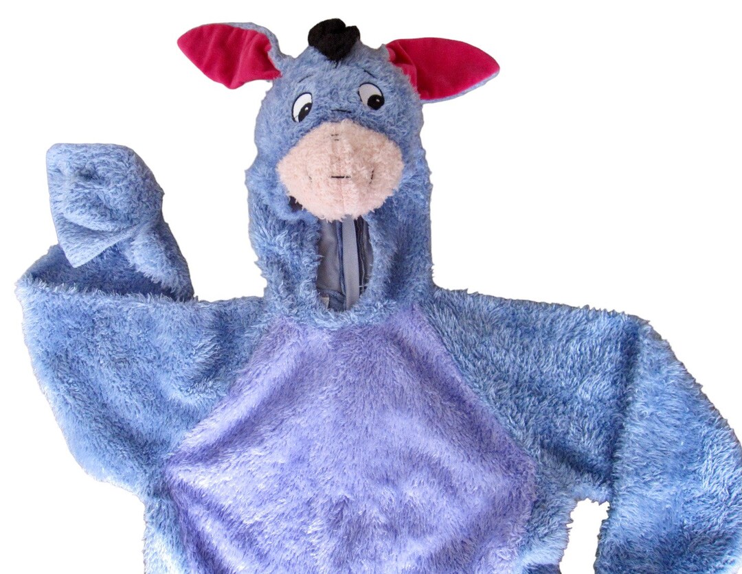 Eeyore Plush Costume Blue Gray Disney Winnie the Pooh Donkey Childs Kid ...