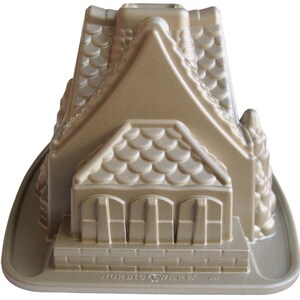 Nordic Ware Gingerbread House Cake Pan Bundt Mold 9 Cup Heavy Cast ...