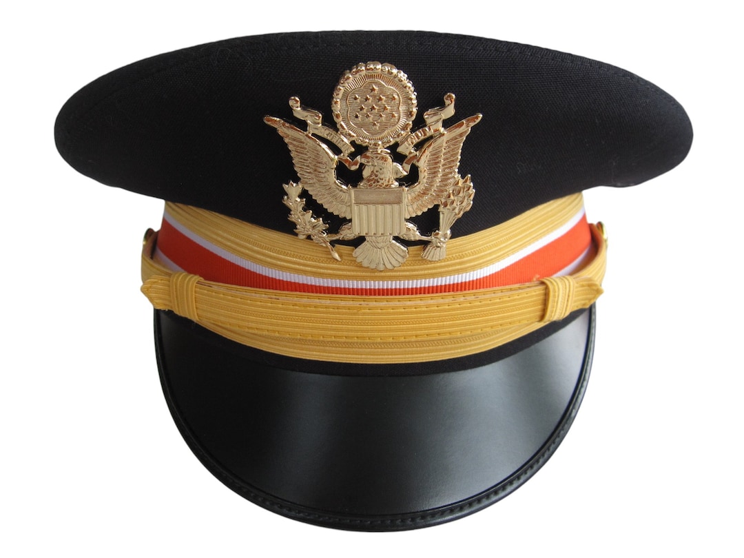 US Army Service Uniform ASU Dress Blue Officers Hat Kingform Cap 7 3/4 ...