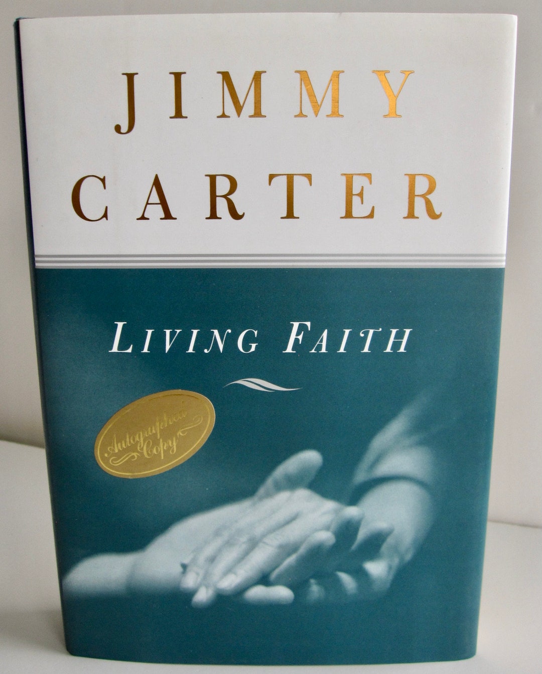 Jimmy Carter Autographed Signed Book Living Faith 1st Edition HC DJ ...