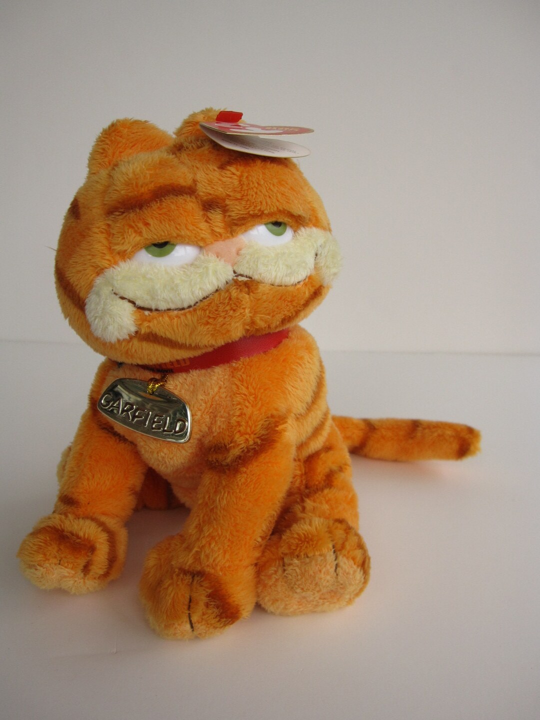 TY Garfield Plush Cat 8" Orange Tiger-striped Stuffed Toy Handmade ...