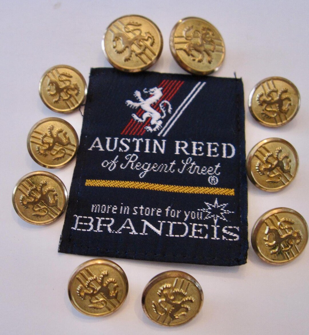 Austin Reed Dragon Griffin 10 Blazer Replacement Buttons Gold Tone ...