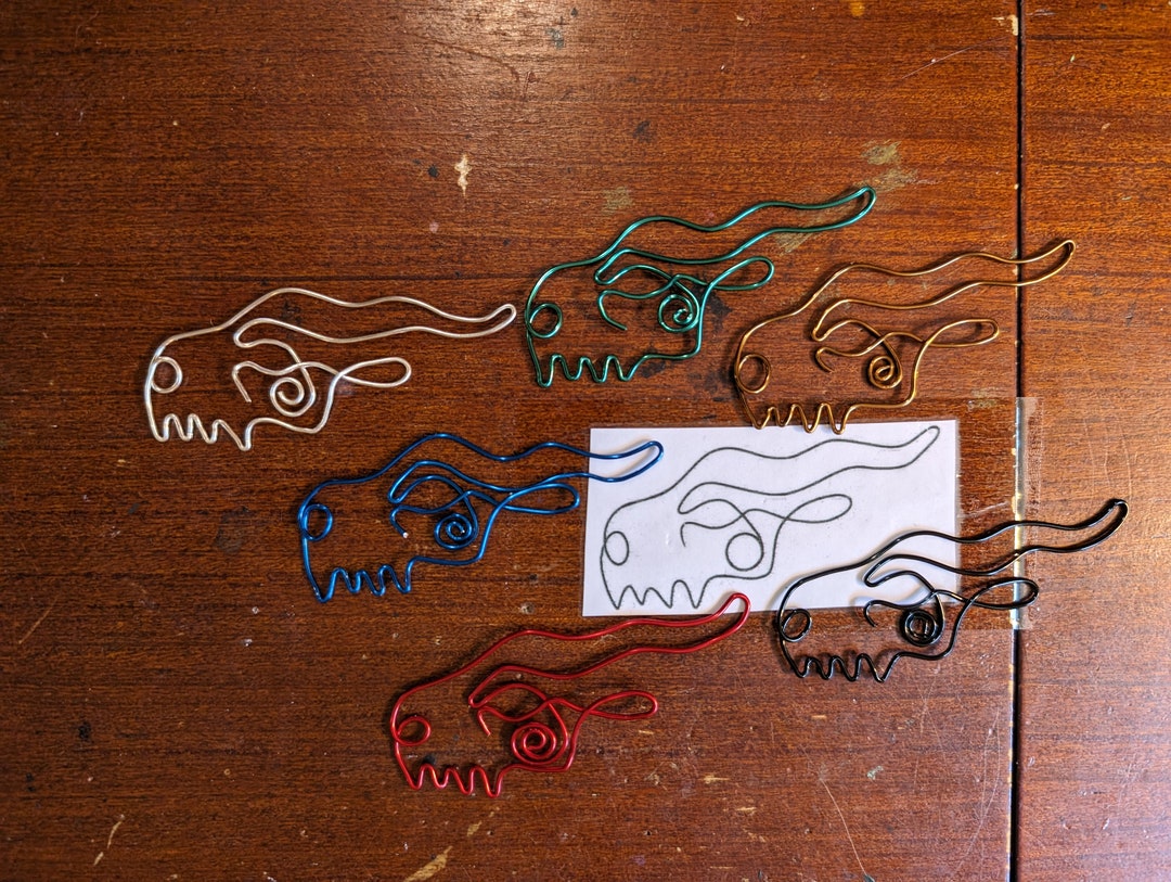 Dragon Bookmark-one Line Wire Art-"whim" - Etsy
