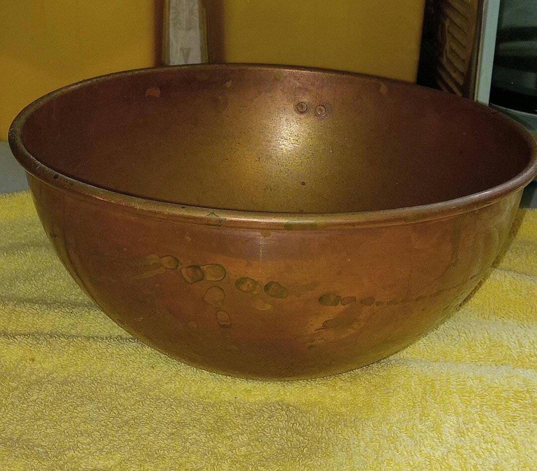 Vintage Benjamin and Medwin Copper Mixing Bowl With Copper Rivets and ...