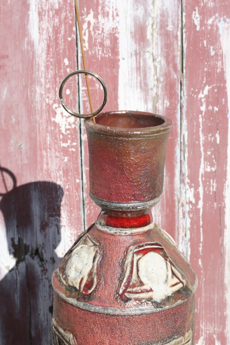 Unique Copper With Skulls Incense Burner #02, Earthy Raku Copper ...