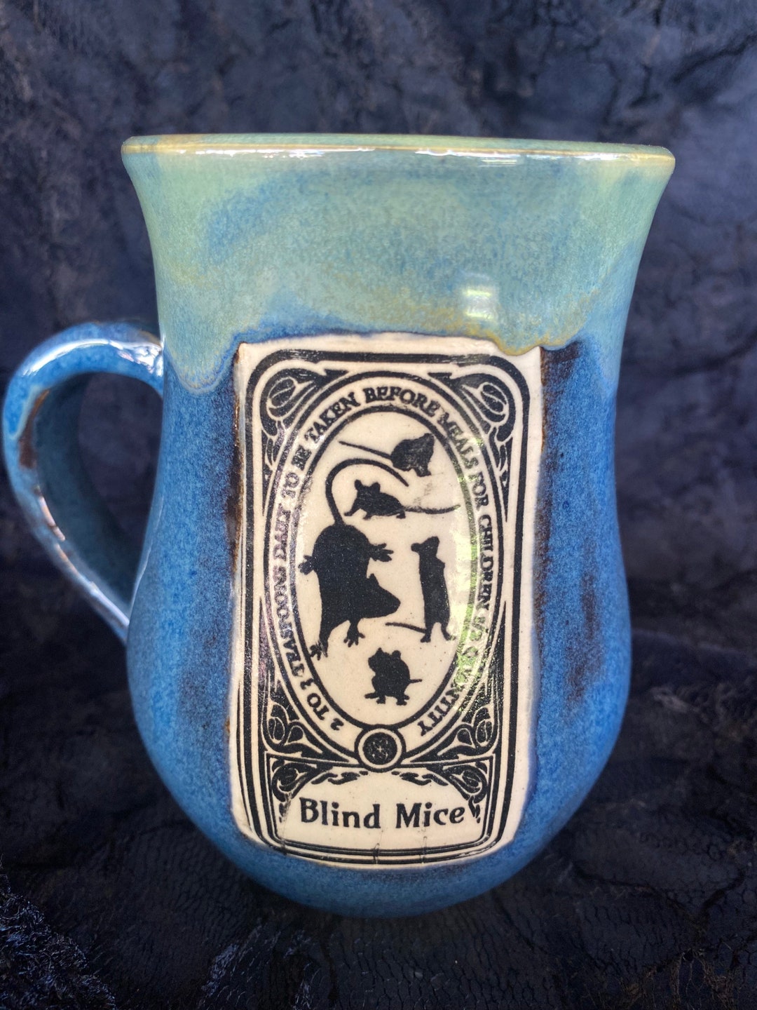 Apothecary Mug: blind Mice - Etsy