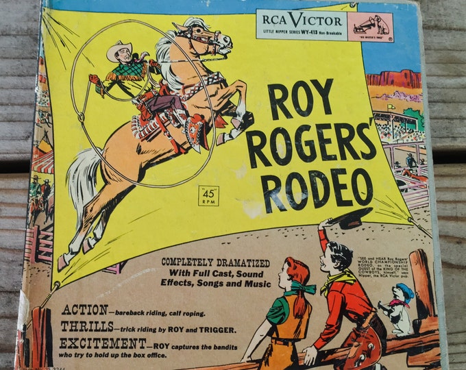 Vinyl Record Set WY-413 ROY Rogers RODEO 2 - 45RPM Yellow Records ...