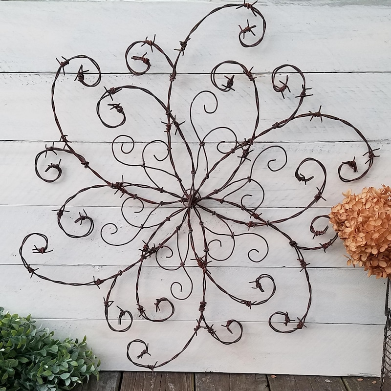 Barbed Wire Art - Etsy