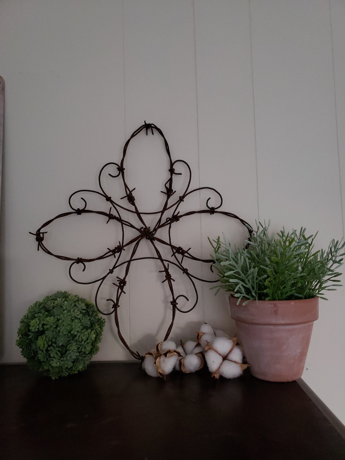 Barbed Wire Wall Decor Rustic Decor Front Door Wall - Etsy Sweden