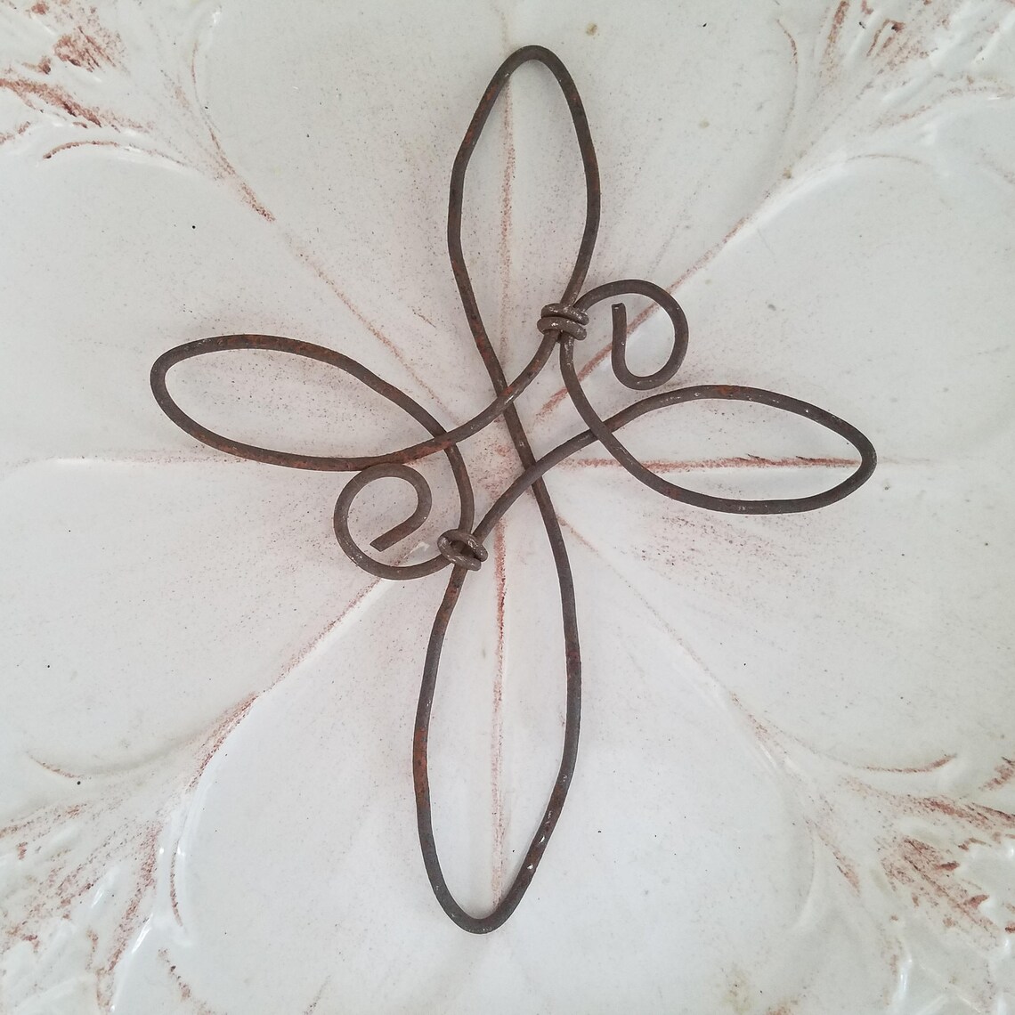 Rustic Cross Barbed Wire Cross Rustic Wall Decor | Etsy