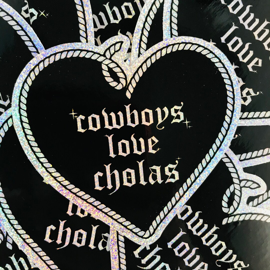 Vaqueros les encanta Cholas Glitter Sticker - Etsy España