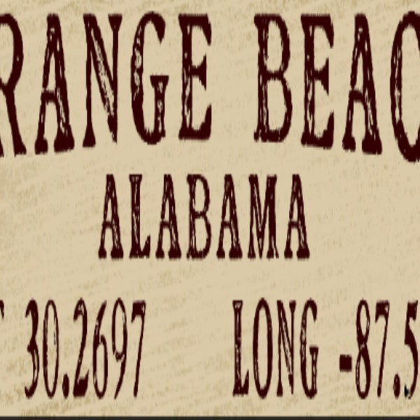 Orange Beach Signs - Etsy