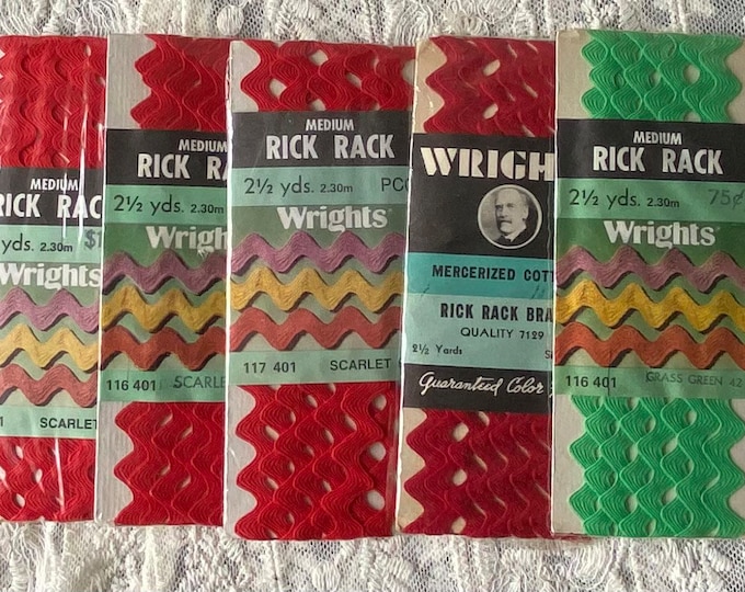 Vintage Rick-rack Trim in Original Packaging NOS for Sewing and Crafts ...