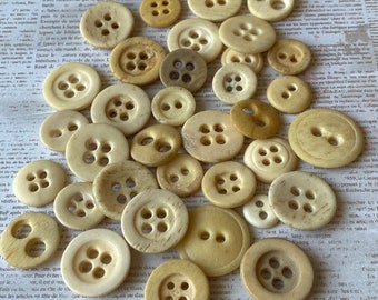 Antique Carved Bone Buttons - Etsy