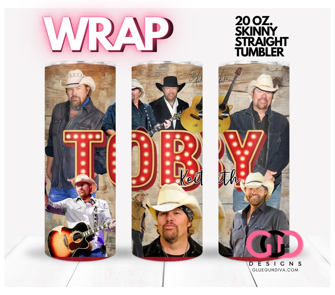 Toby Keith, Country Music Singer, Sublimation Image | WRAP for Skinny ...