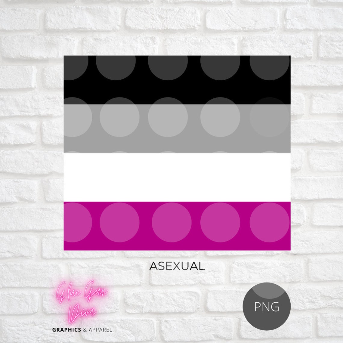ASEXUAL FLAG Individual Flag Pride Flag Inclusivity Love - Etsy