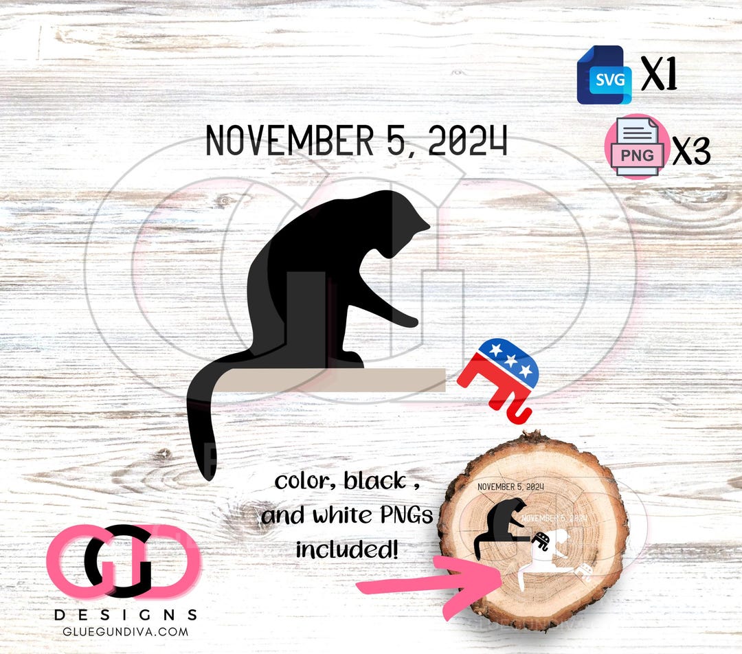 Cats on NOV 5th, Woman, Republican, Harris, Kamala, Democrat, DNC ...