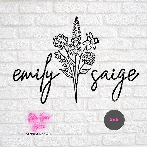 EMILY SAIGE LOGO Cutting File Svg | Etsy