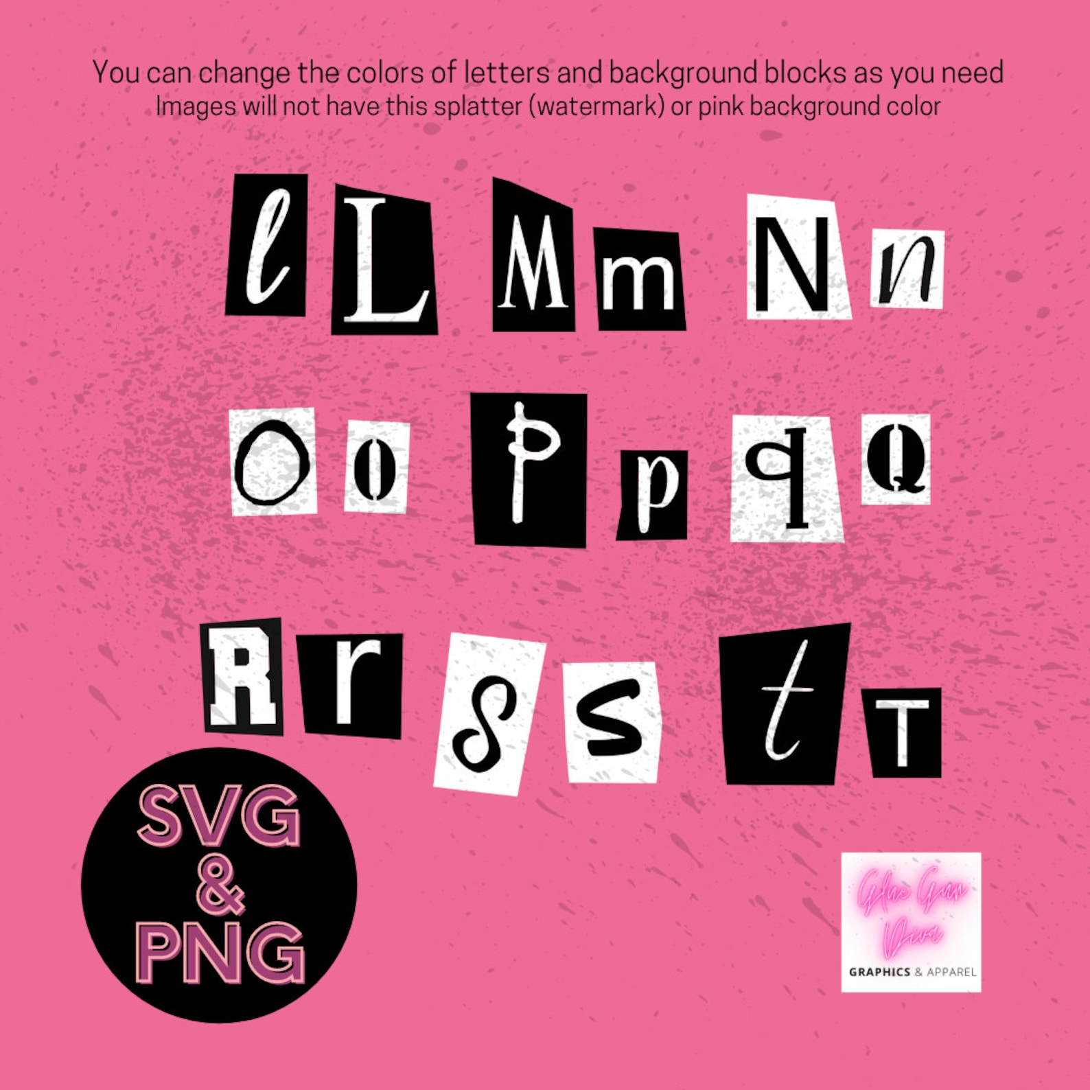 Alfabeto inspirado en BURN BOOK letras formas y signos de | Etsy España