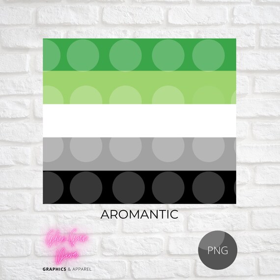AROMANTIC FLAG Individual flag Pride flag Inclusivity | Etsy