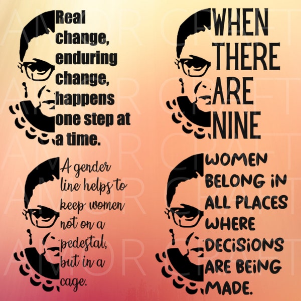 Ruth Bader Ginsburg Svg - Etsy