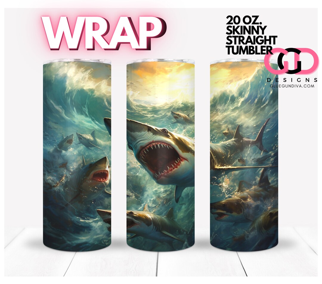 Shark Swim, Shark Week, Ocean, Fish, Sublimation Image | WRAP for ...