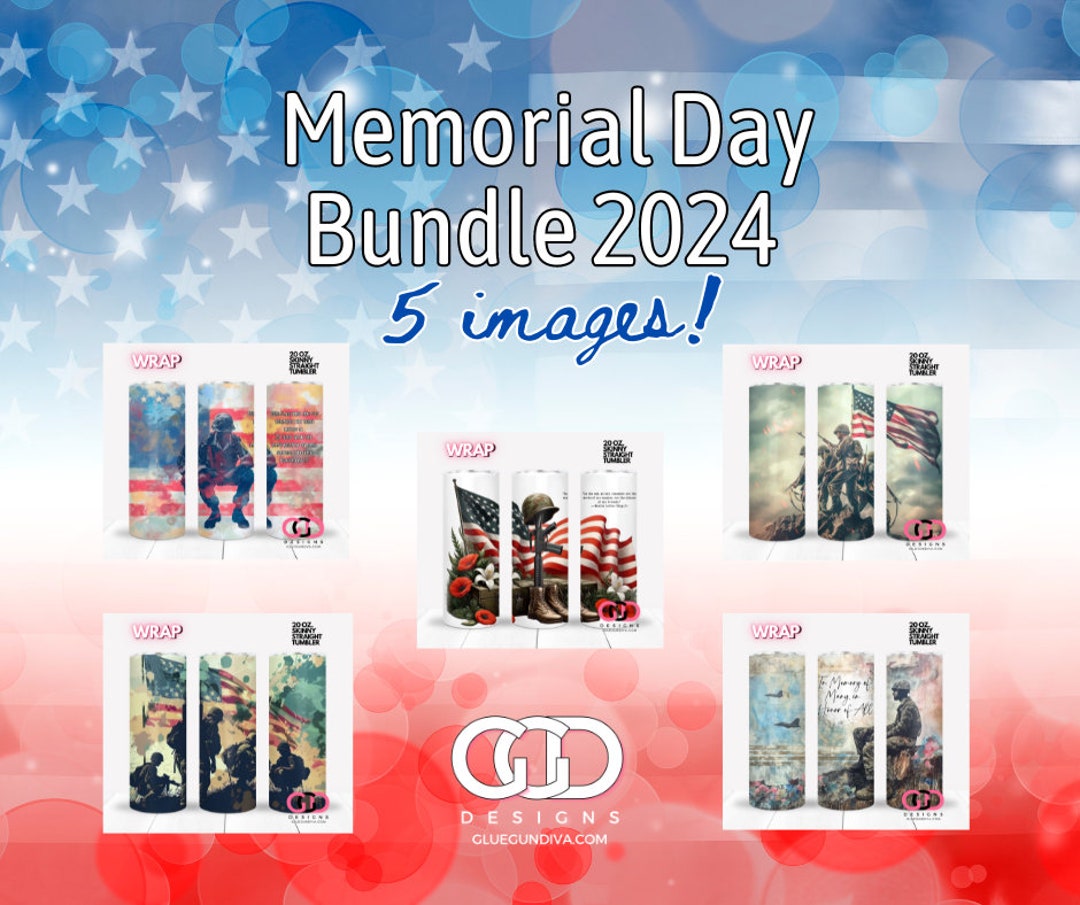 Memorial Day Bundle 2024 - 5 Designs - Patriotic, USA, Soldiers ...